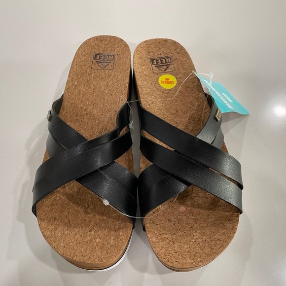 Reef | Shoes | Reef Sandals Womens 1 Black Vista Cushion Bloom Hi ...